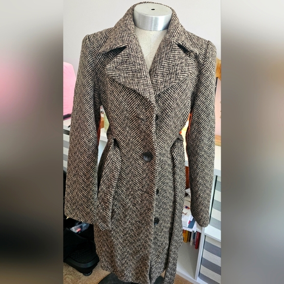 Covington | Jackets & Coats | Vintage Womens Covington Herringbone Wool ...